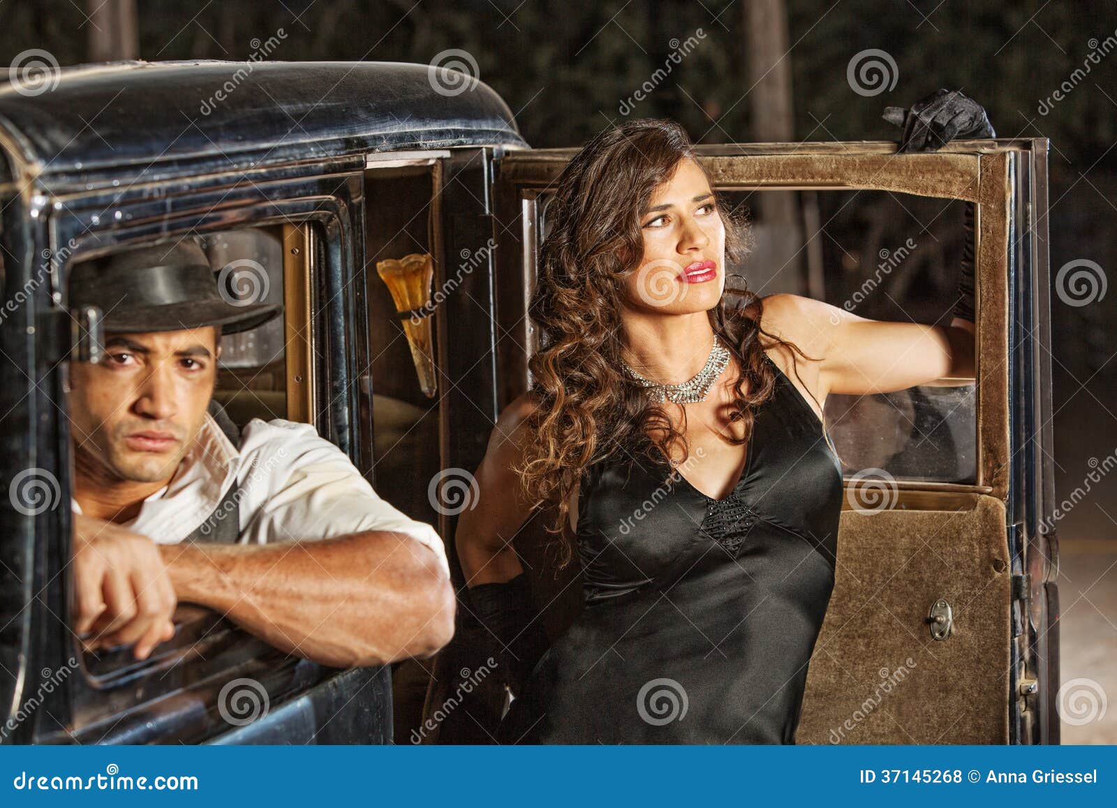 1920s Gangster Driver and Woman Stock Photo - Image of mexican ...