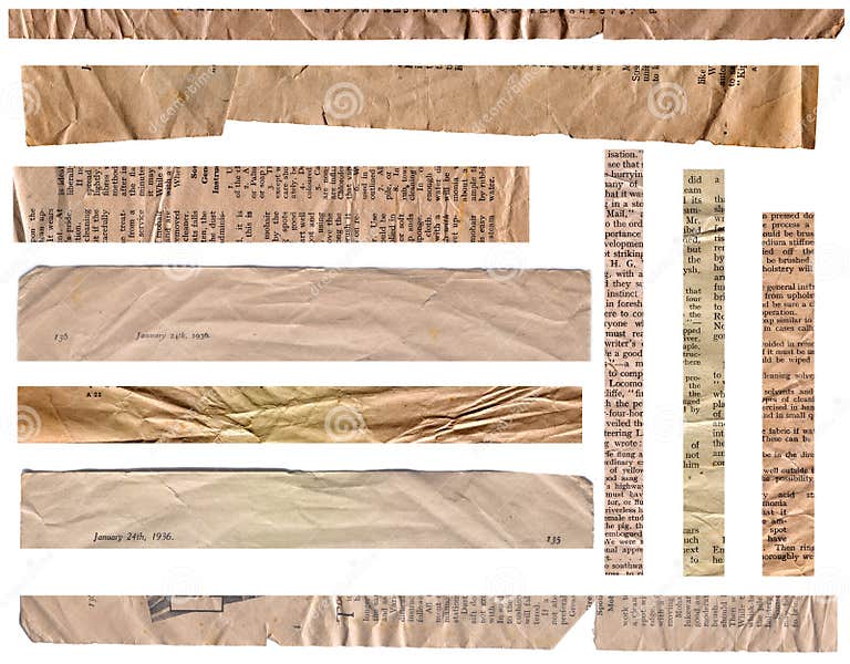 1930s Paper Strips stock image. Image of paper, book, layers - 8443603