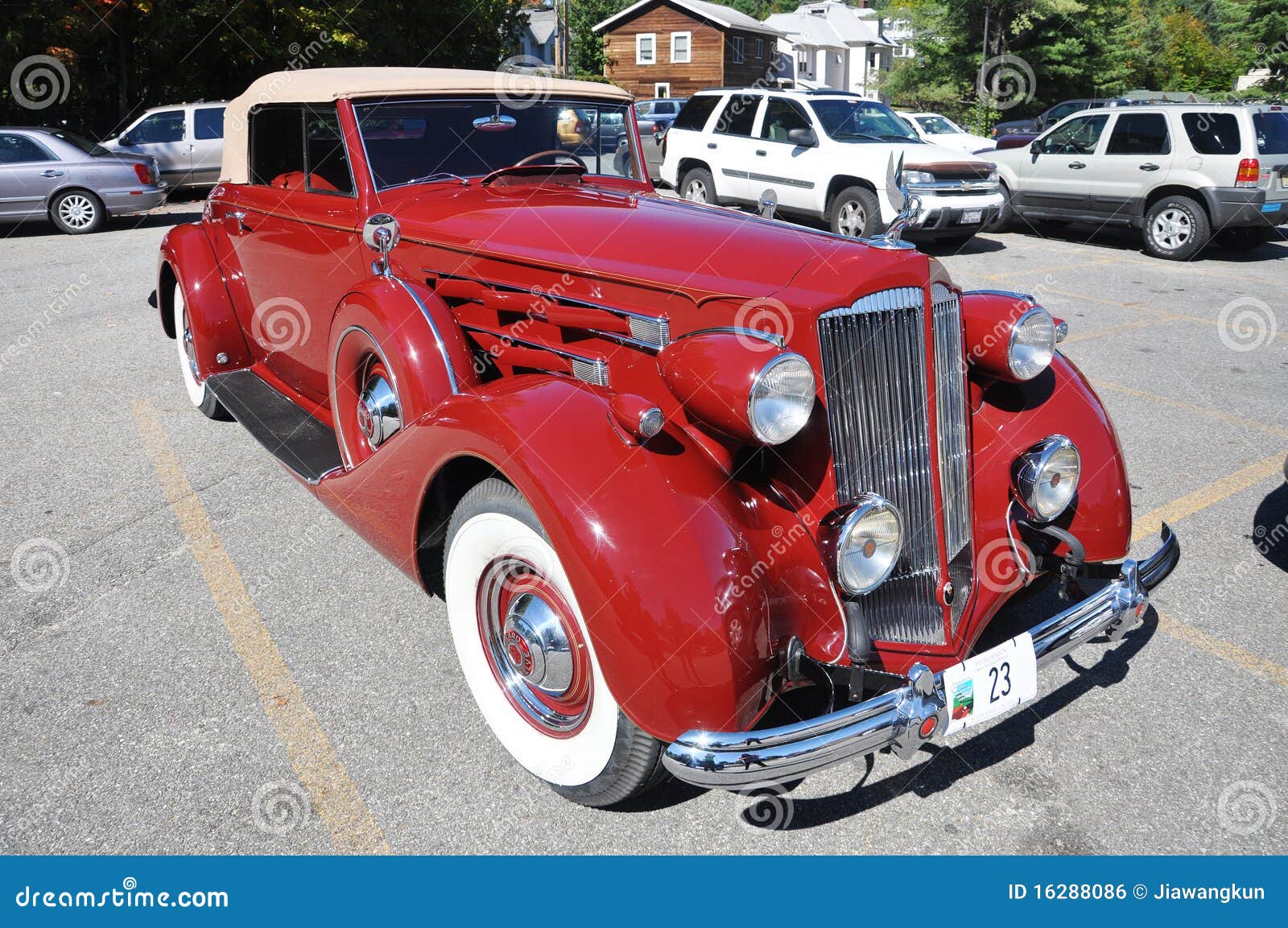 1937 Packard 12 Convertible Antique Car Editorial Photo - Image of ...