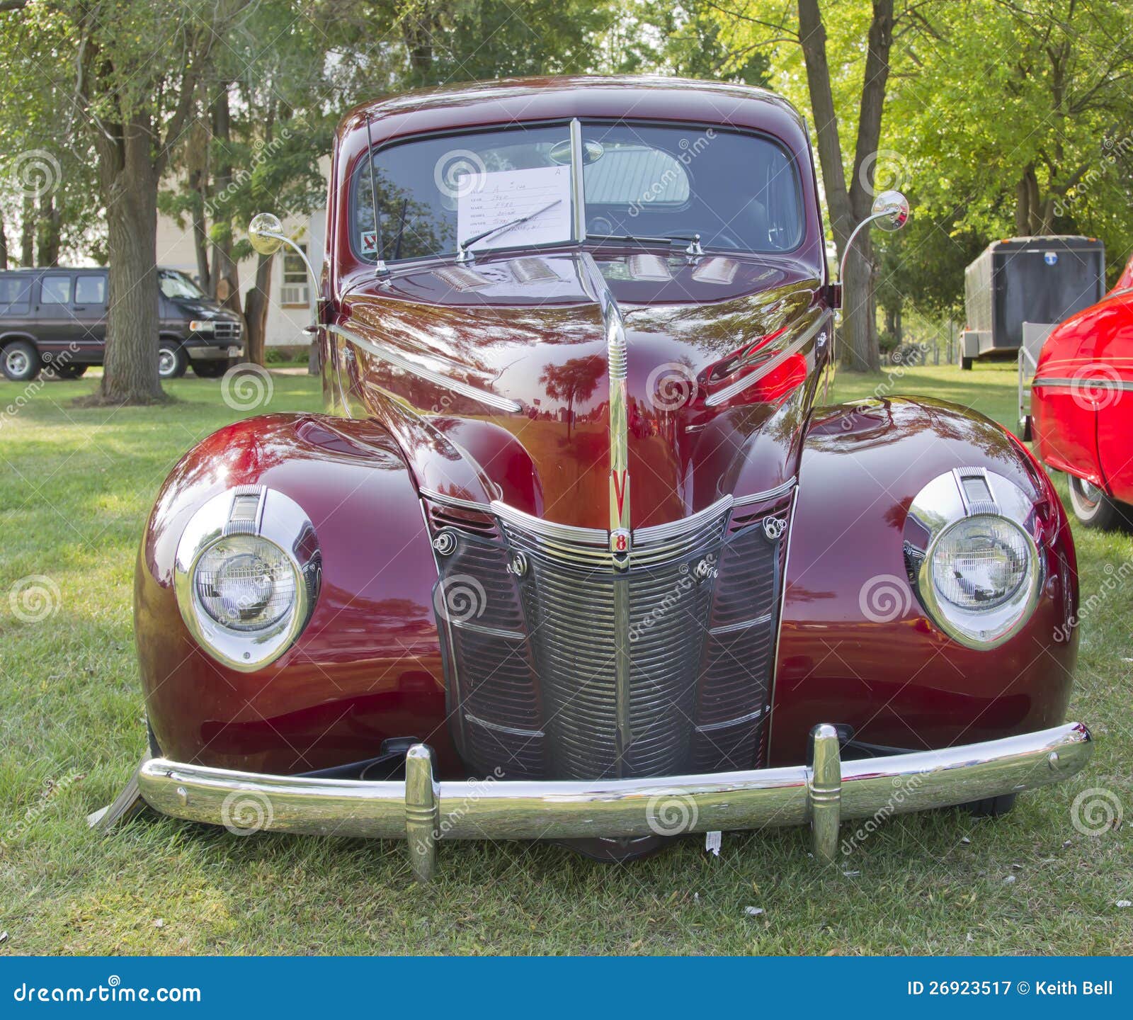 1940 Ford DeLuxe Front View Editorial Photography - Image of annual ...