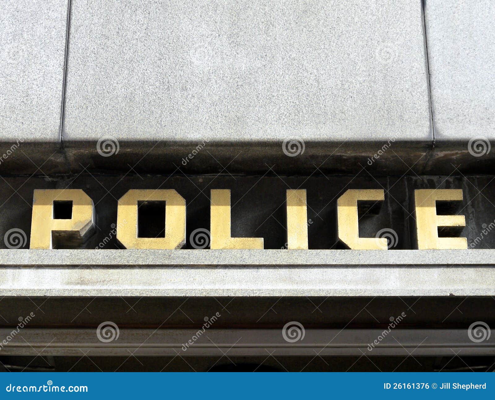 Police Station Sign As Text In German Letters Stock Photo ...