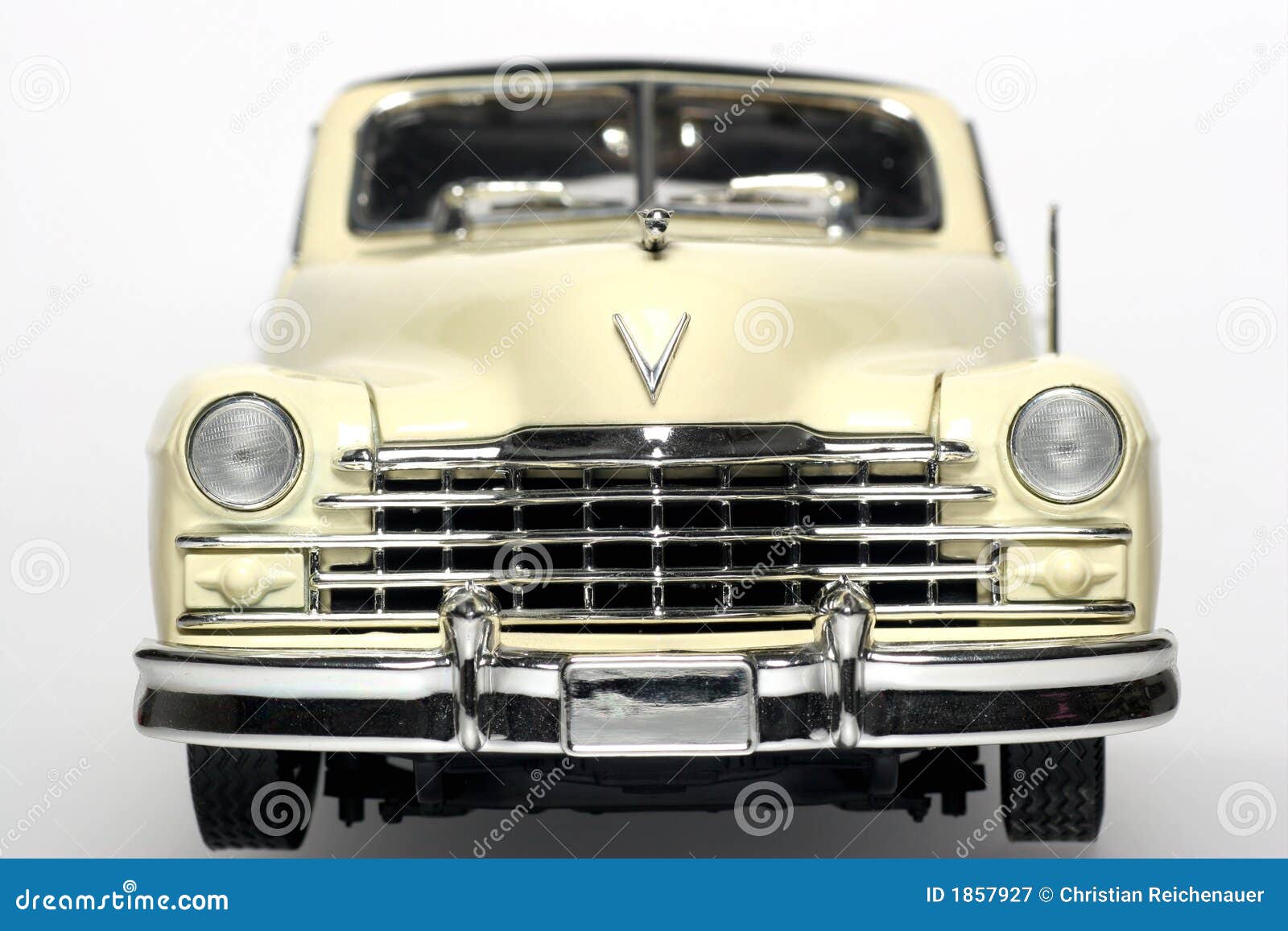 1947 Cadillac Metal Scale Toy Car Frontview Stock Image - Image of ...