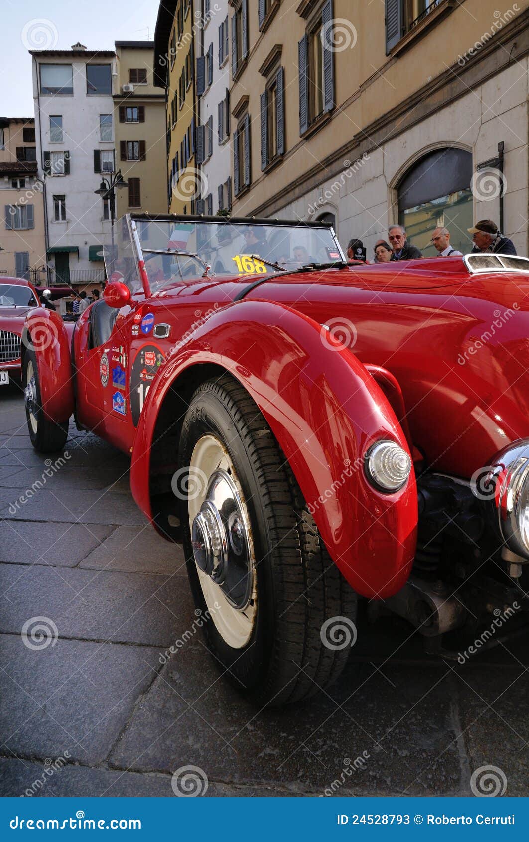 1950 Built Red Healey Silverstone at 1000 Miglia Editorial Stock Photo ...