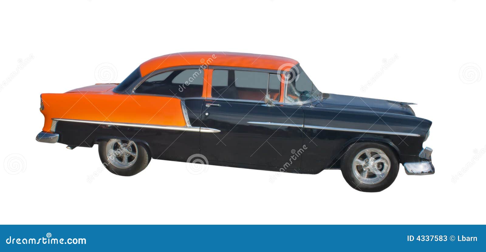 1950s Black and Orange Hotrod Stock Image - Image of orange, vintage ...