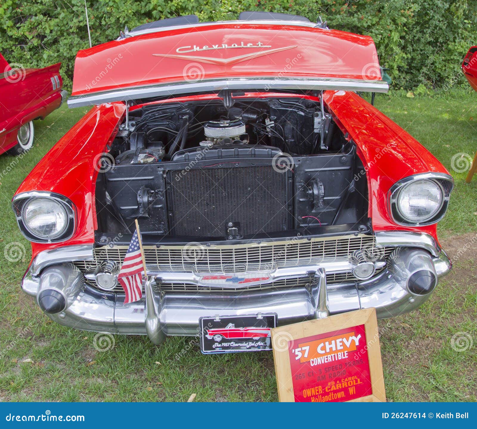 1957 Chevy Convertible Front View Editorial Stock Image - Image of hope ...