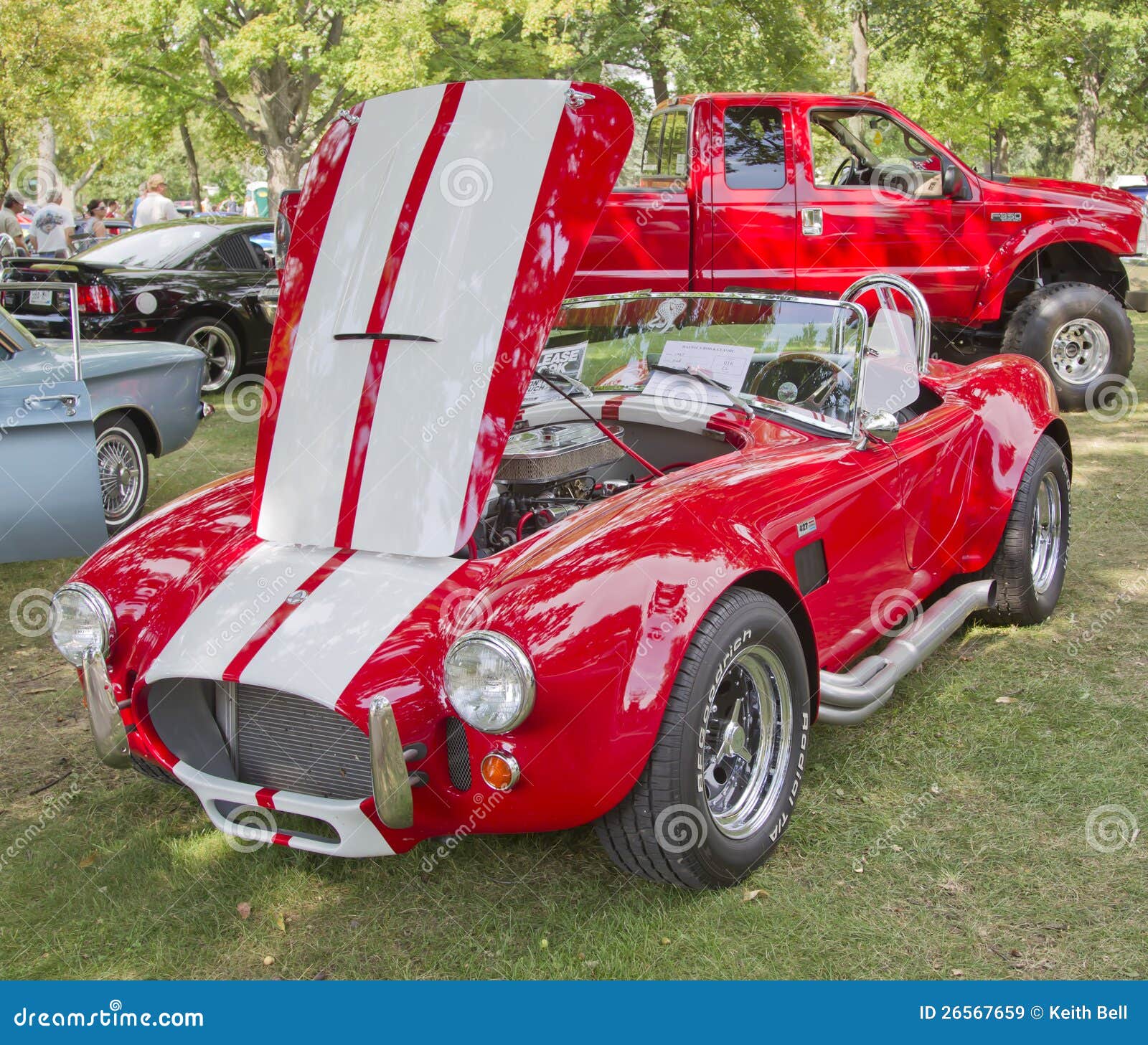 1965 Red White Ford AC Cobra Editorial Stock Image - Image of show ...