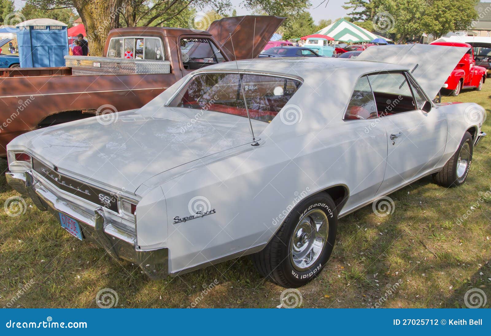 1966 White Chevy Chevelle SS Rear View Editorial Image | CartoonDealer ...