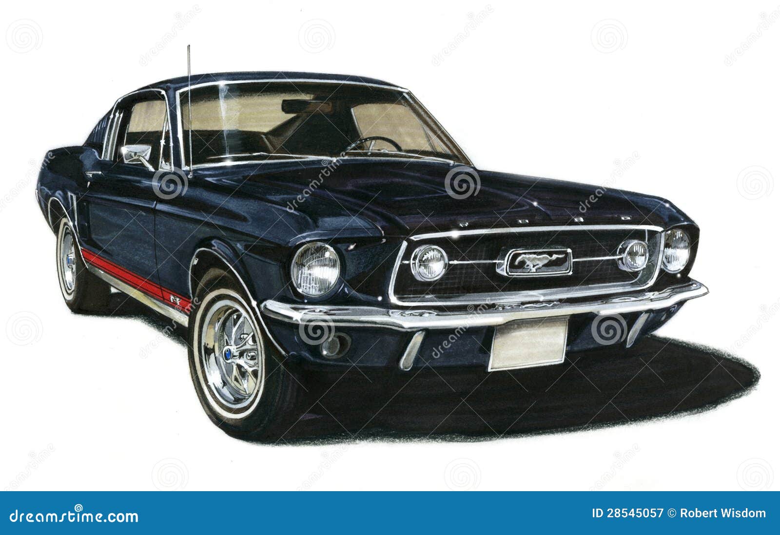 1967 De Mustang GT Fastback Van Ford Redactionele Fotografie ...