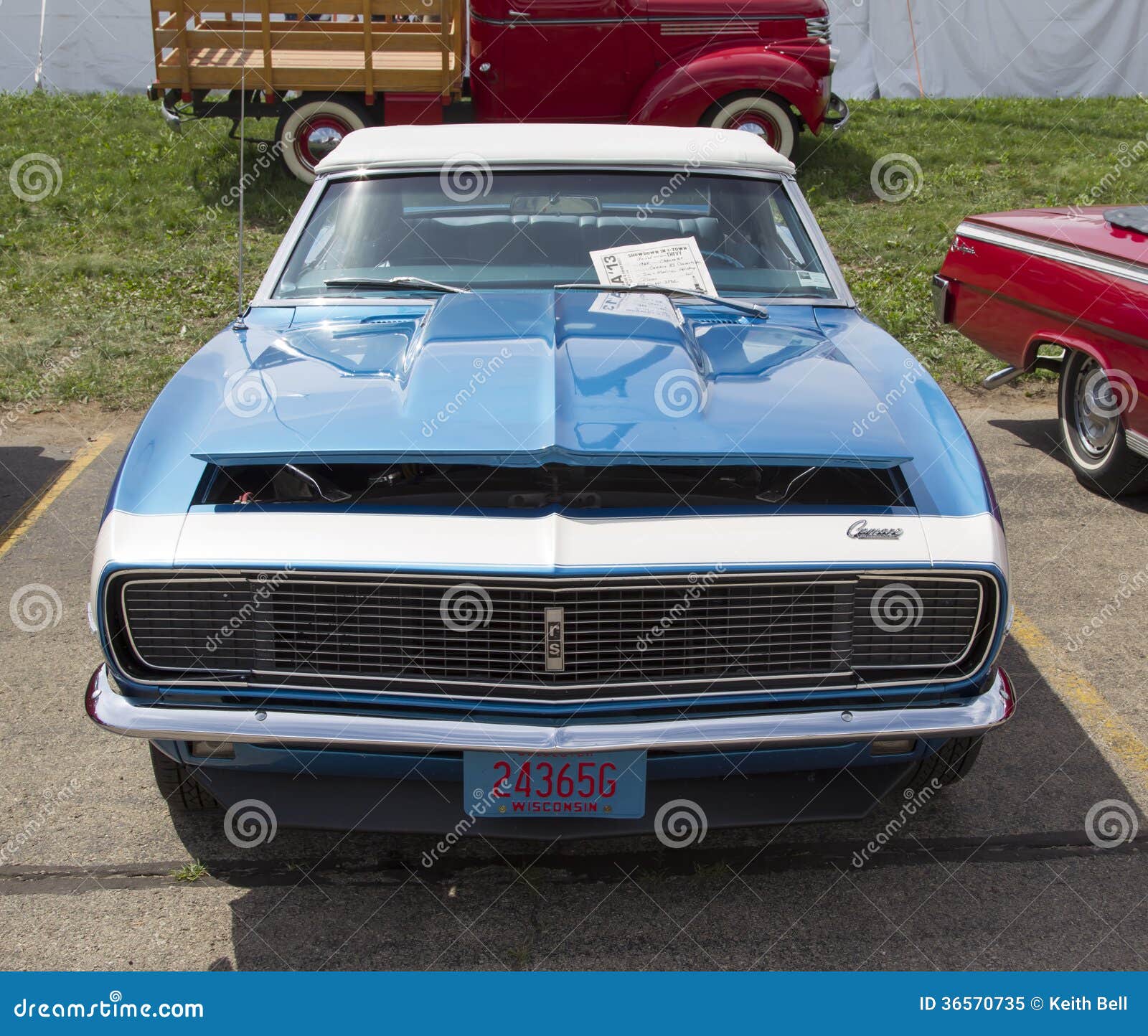 1968 Blue Chevy Camaro Rear View Editorial Photo | CartoonDealer.com ...