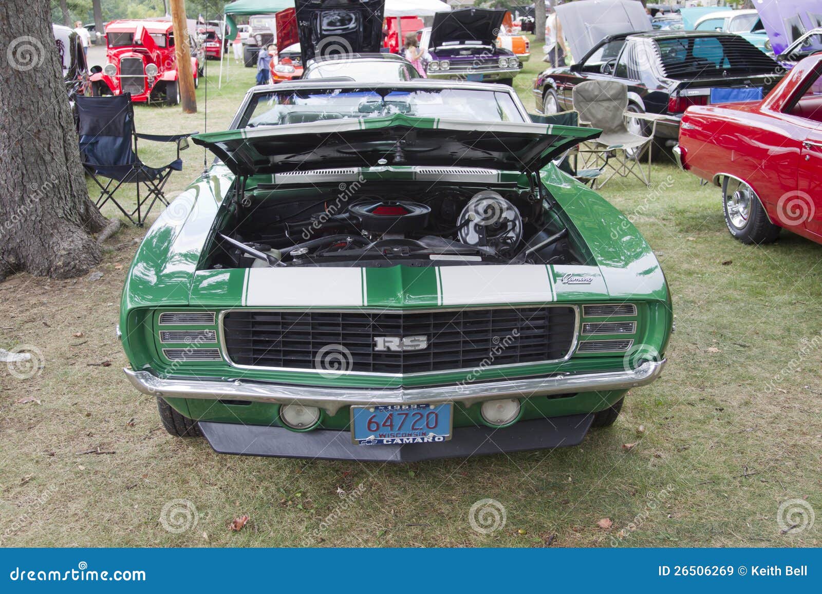 1969 Chevy Camaro RS Front Hood Open Editorial Stock Image - Image of ...