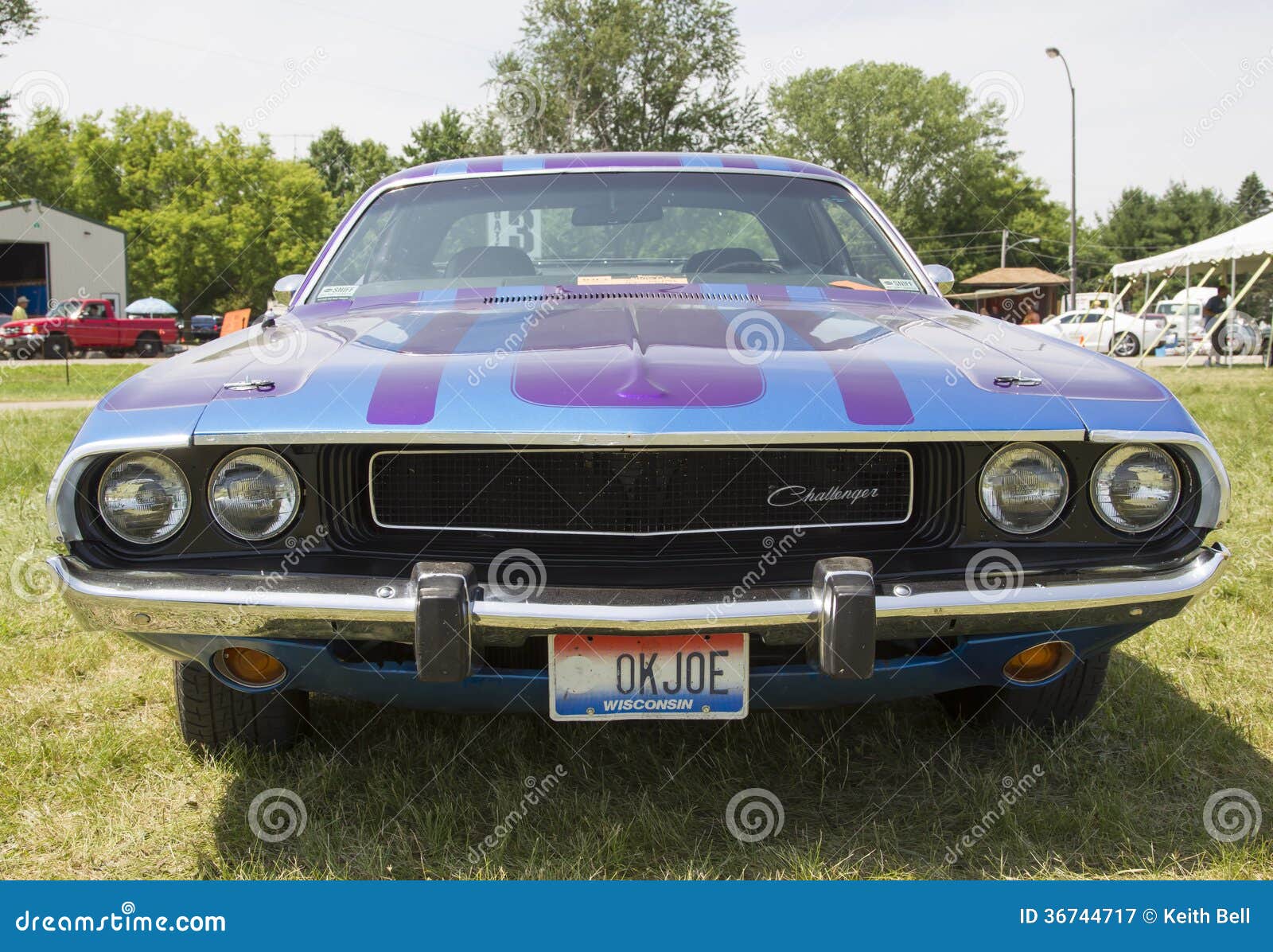 1970 Purple Dodge Challenger Front View Editorial Photography - Image ...