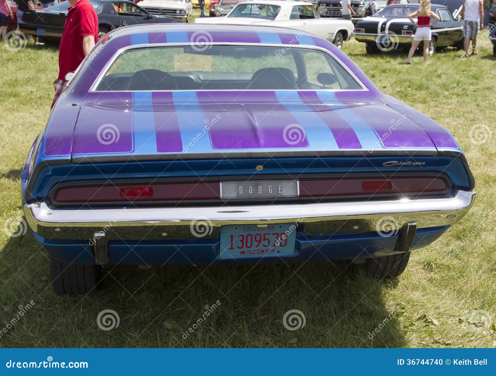1970 Purple Dodge Challenger Rear View Editorial Image - Image of ...