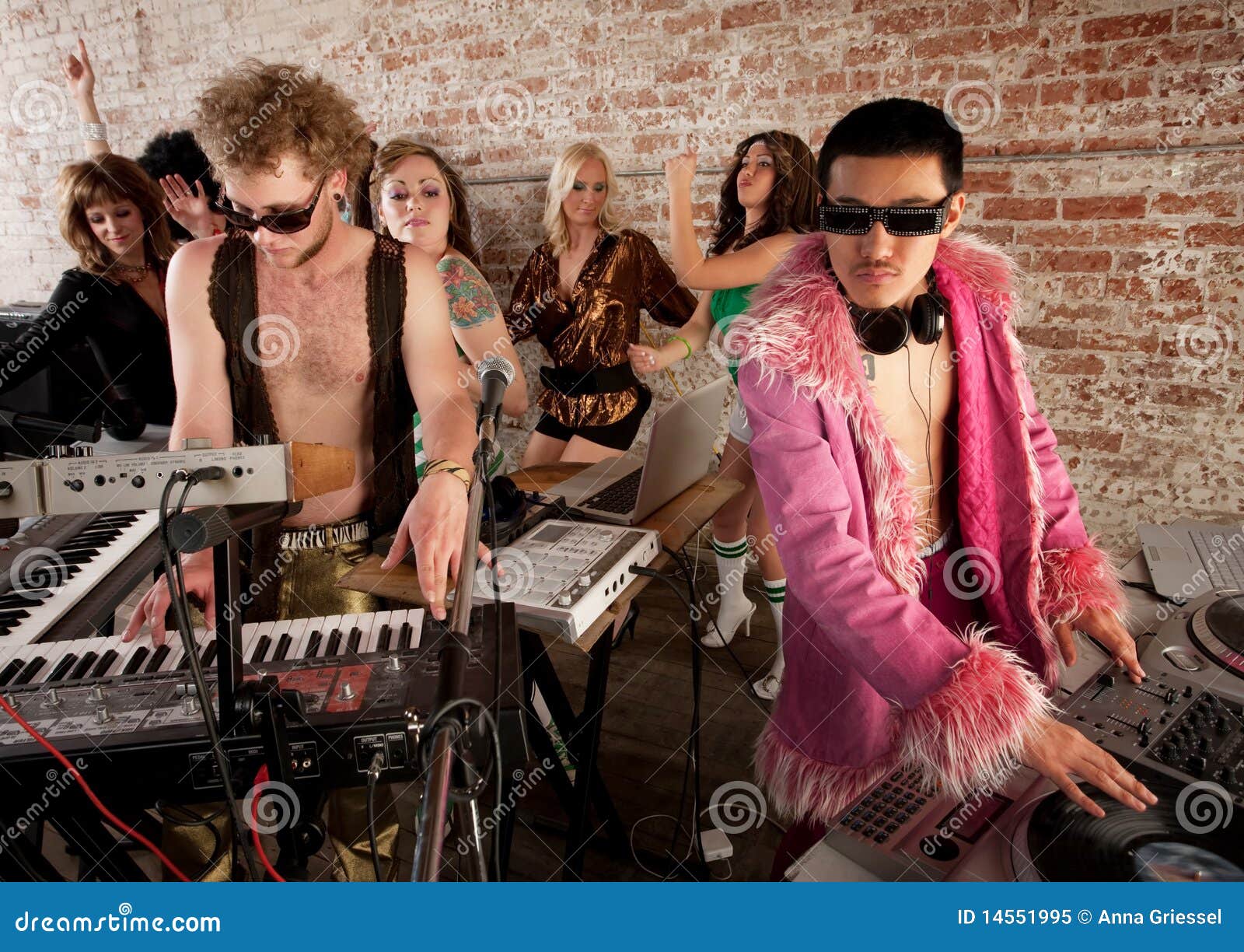 1970s Disco Music Party stock image. Image of loud, diverse - 14551995