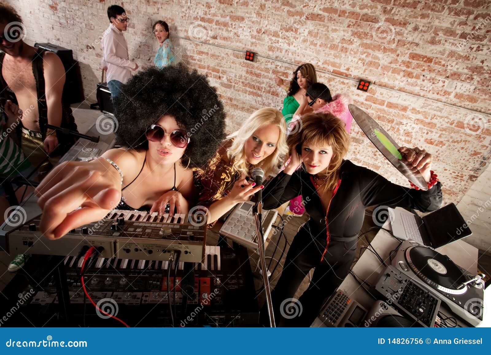 1970s Disco Music Party stock photo. Image of dance, ladies - 14826756