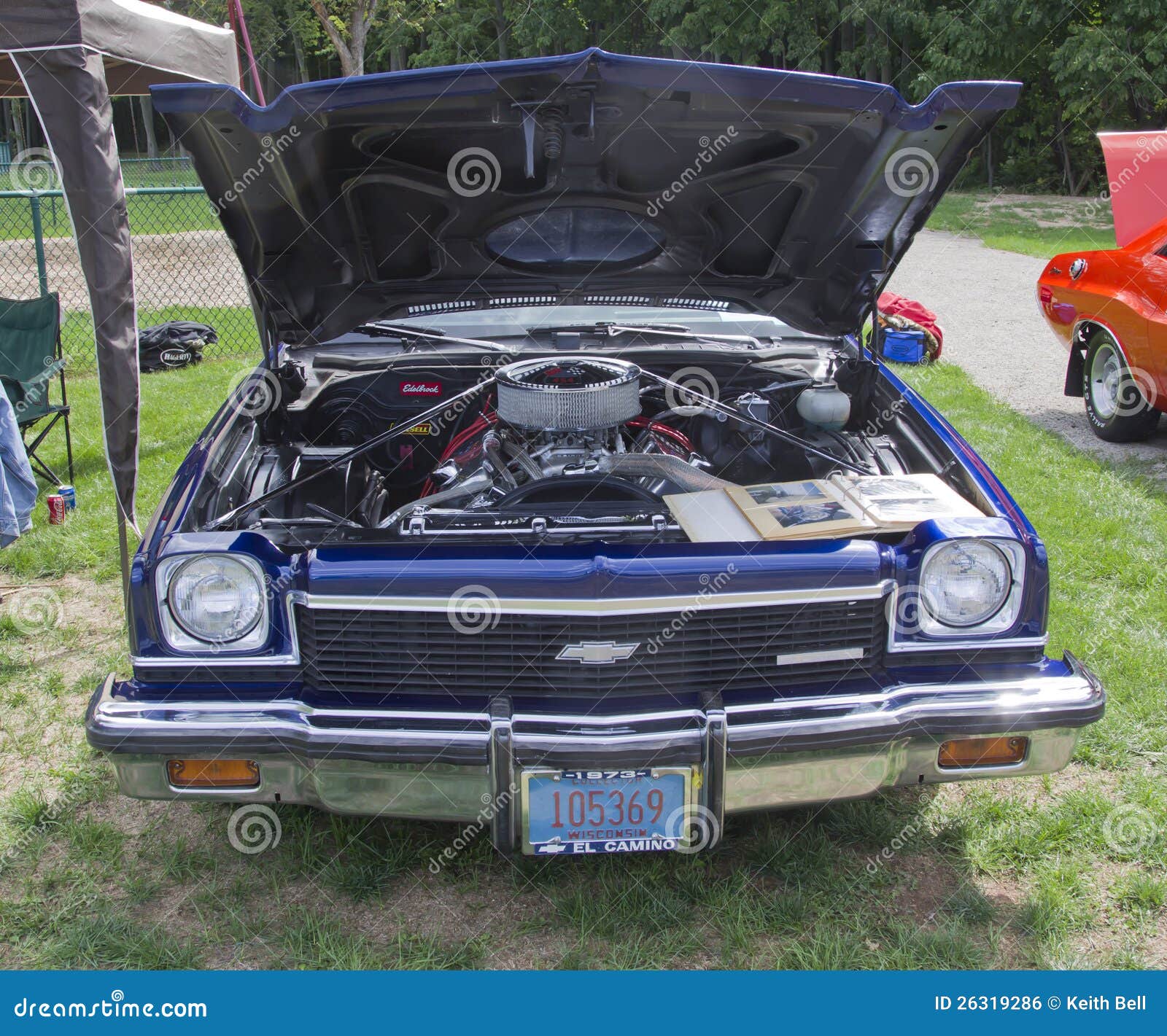1973 Chevy El Camino Engine Editorial Photo - Image of antique ...