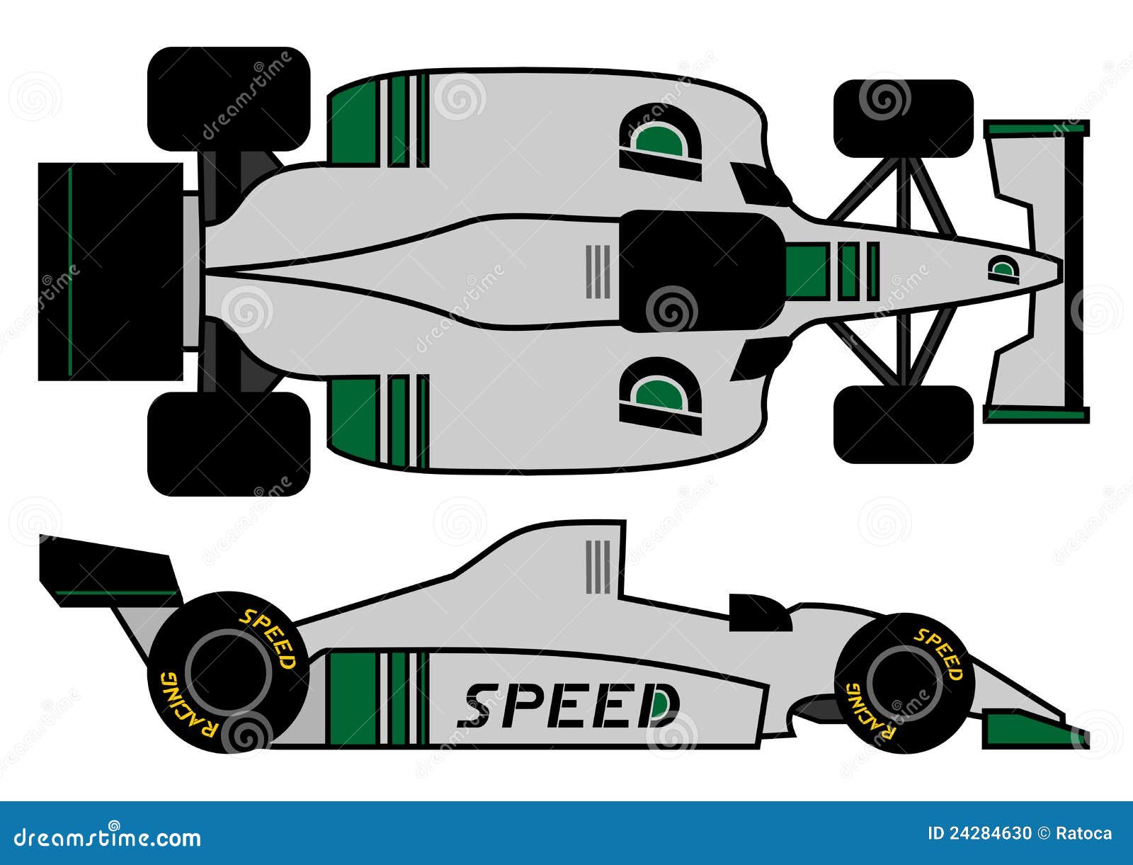 1980 formula car stock vector. Illustration of cartoon - 24284630