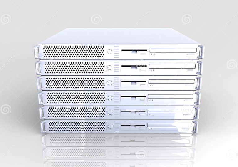 19inch Server Stack stock illustration. Illustration of computing - 9795120