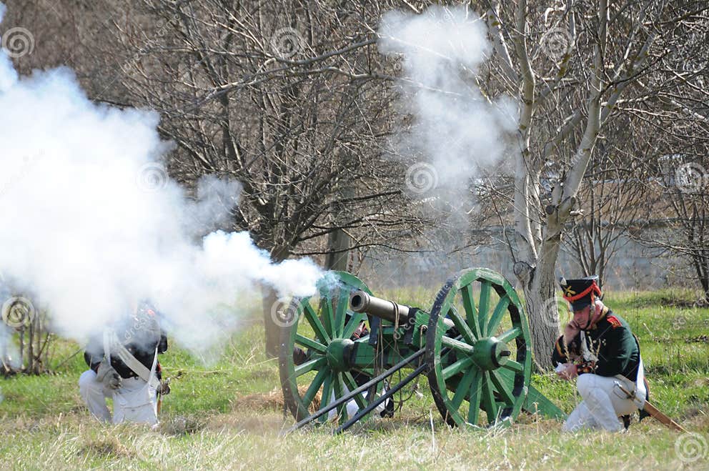 19th Century Battle Reenactment Editorial Image - Image of forces ...
