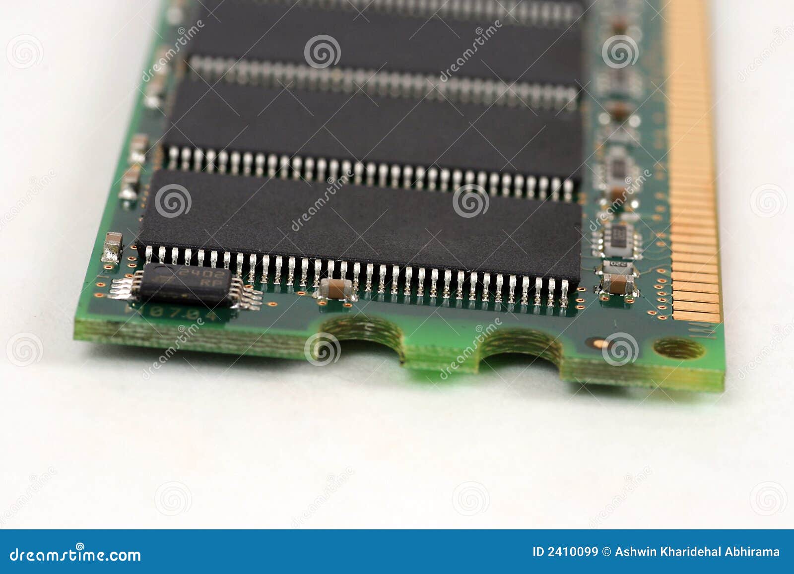 1GB DDR SDRAM Close-up stock image. Image of integrated - 2410099