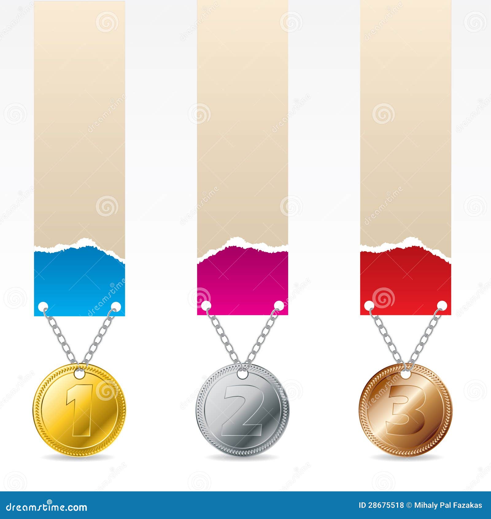 1St, 2Nd And Third Prize Labels Illustration 28675518 - Megapixl