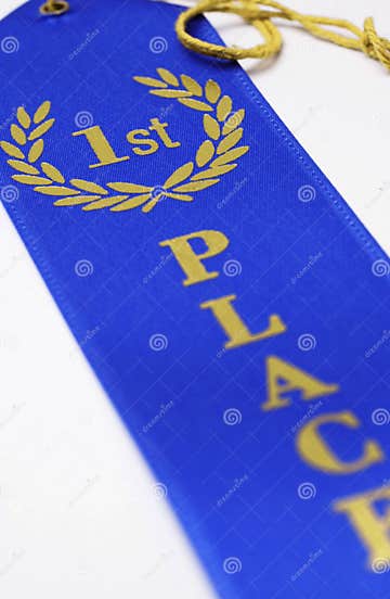 1st place blue ribbon stock photo. Image of contest, prize - 22655084