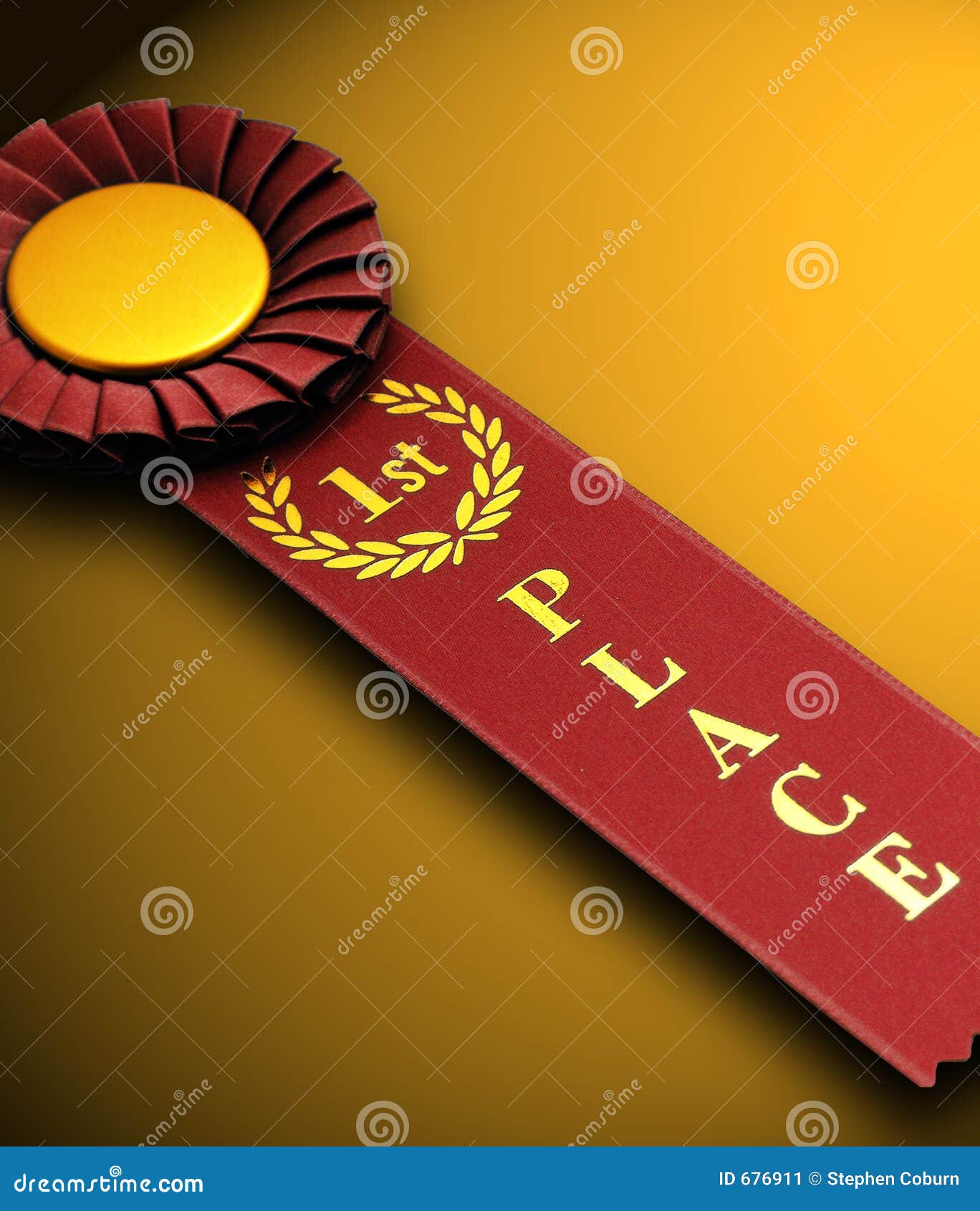 1st Place Ribbon stock image. Image of game, trophy, award - 676911