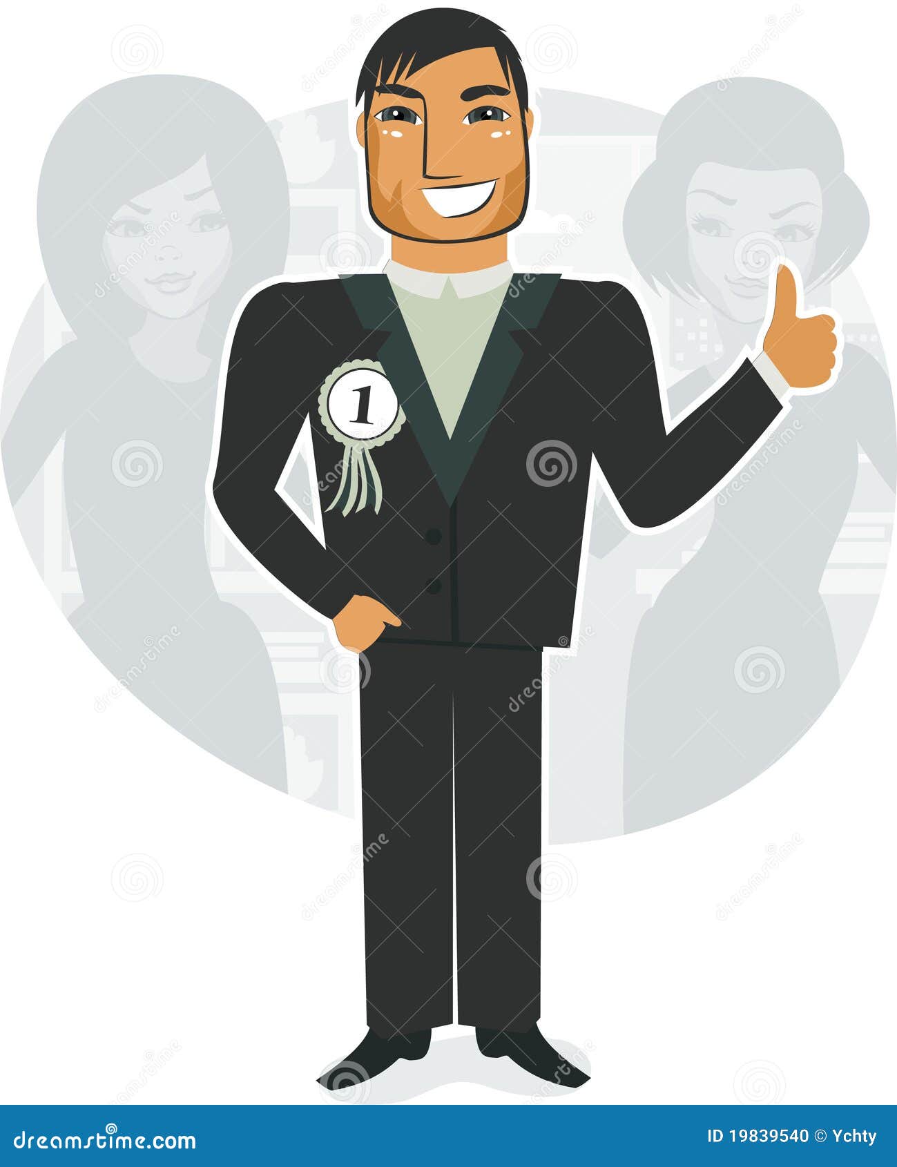 1st prize in vector stock vector. Illustration of business - 19839540