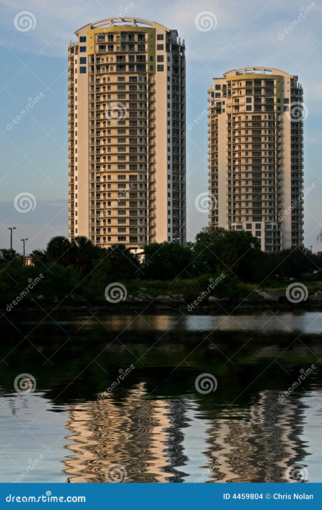 2 condo towers stock photo. Image of corner, condo, dwelling - 4459804