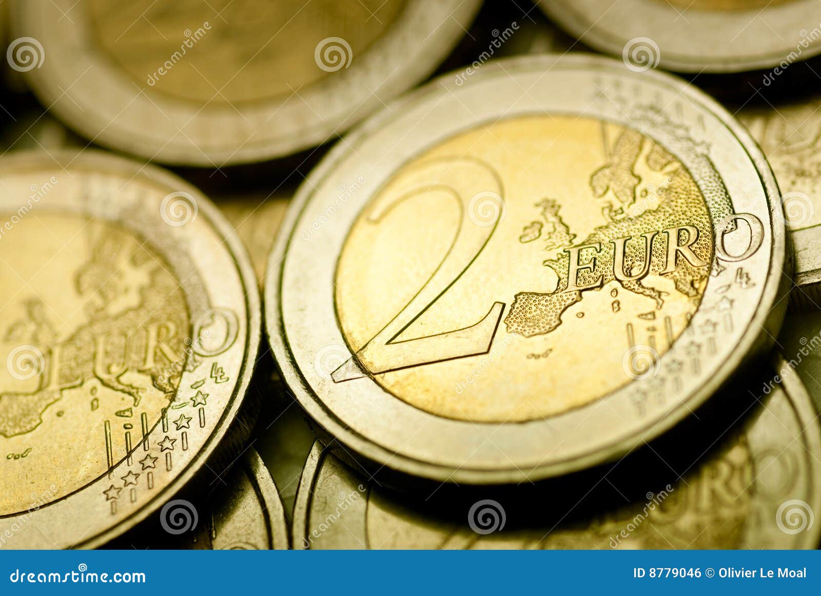 2 euro currency - close up stock photo. Image of monetary - 8779046
