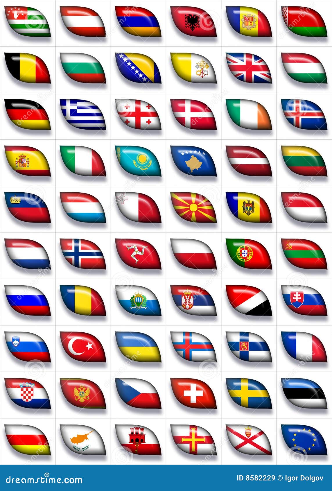 2 Europa flaggor stock illustrationer. Illustration av hungrig - 8582229