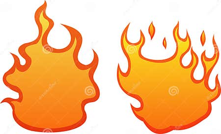 2 fire flames stock vector. Illustration of flames, explode - 2344936