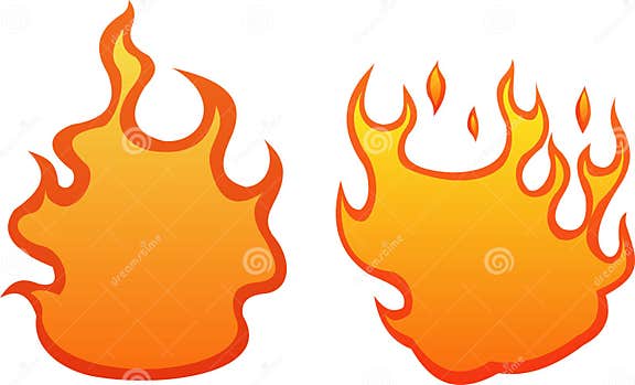 2 fire flames stock vector. Illustration of flames, explode - 2344936