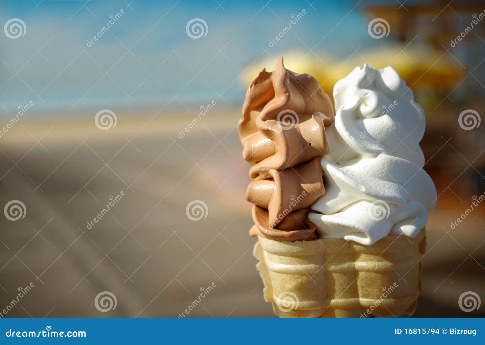 2 flavor soft ice cream stock photo. Image of cold, calories - 16815794