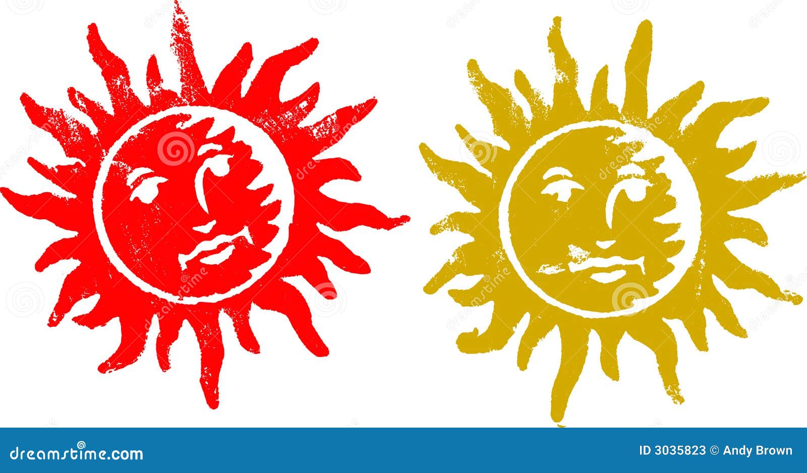 2 Grunge Sun Stamps stock vector. Illustration of ornament - 3035823