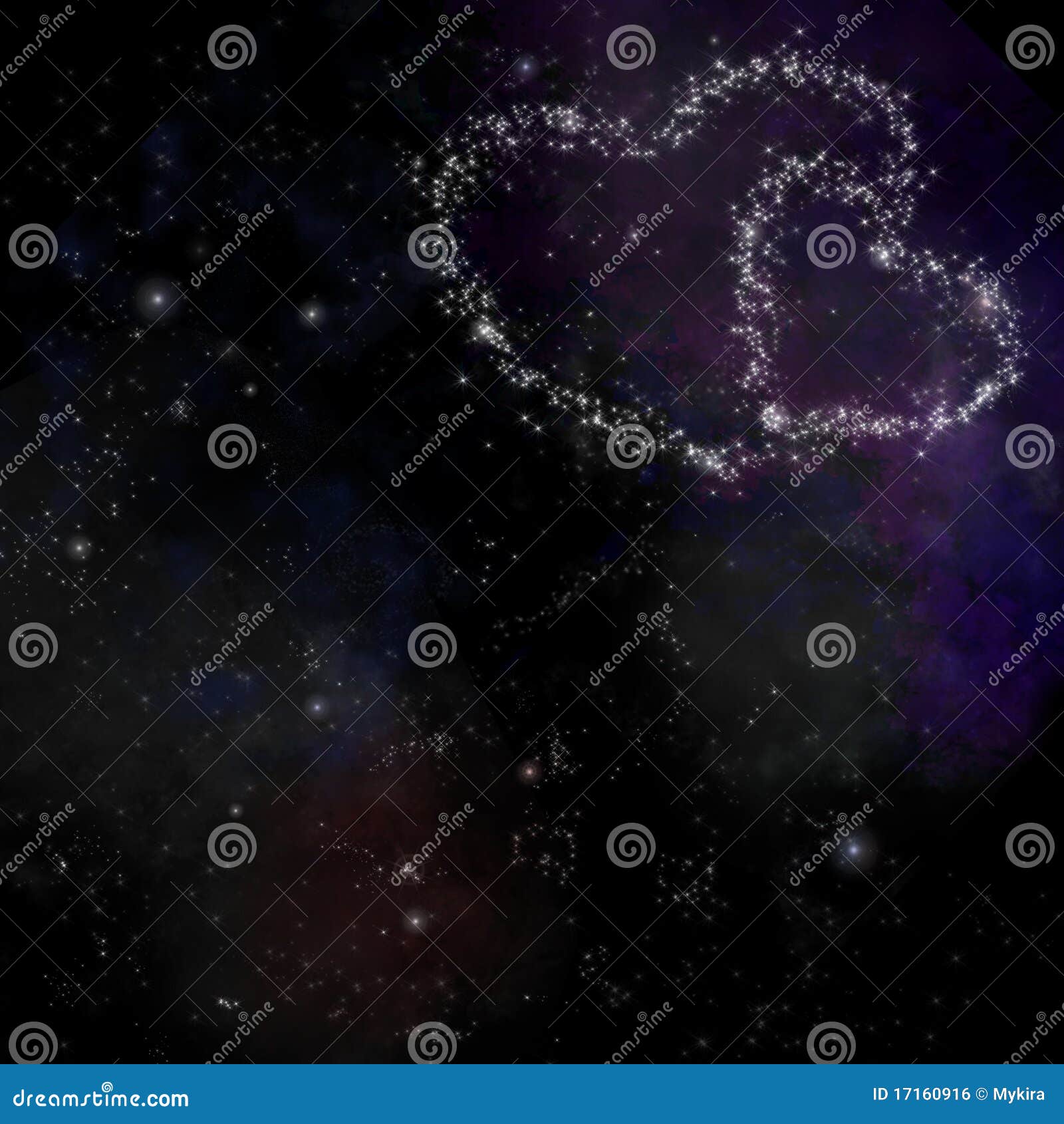 2 Hearts Romantic Space Background Stock Illustrations – 32 2 Hearts ...