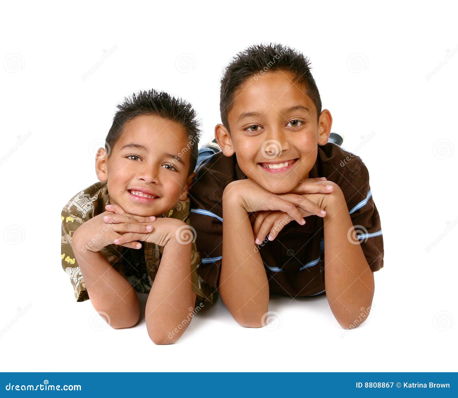 2 Hispanic Young Brothers Smiling Stock Image - Image of handsome ...