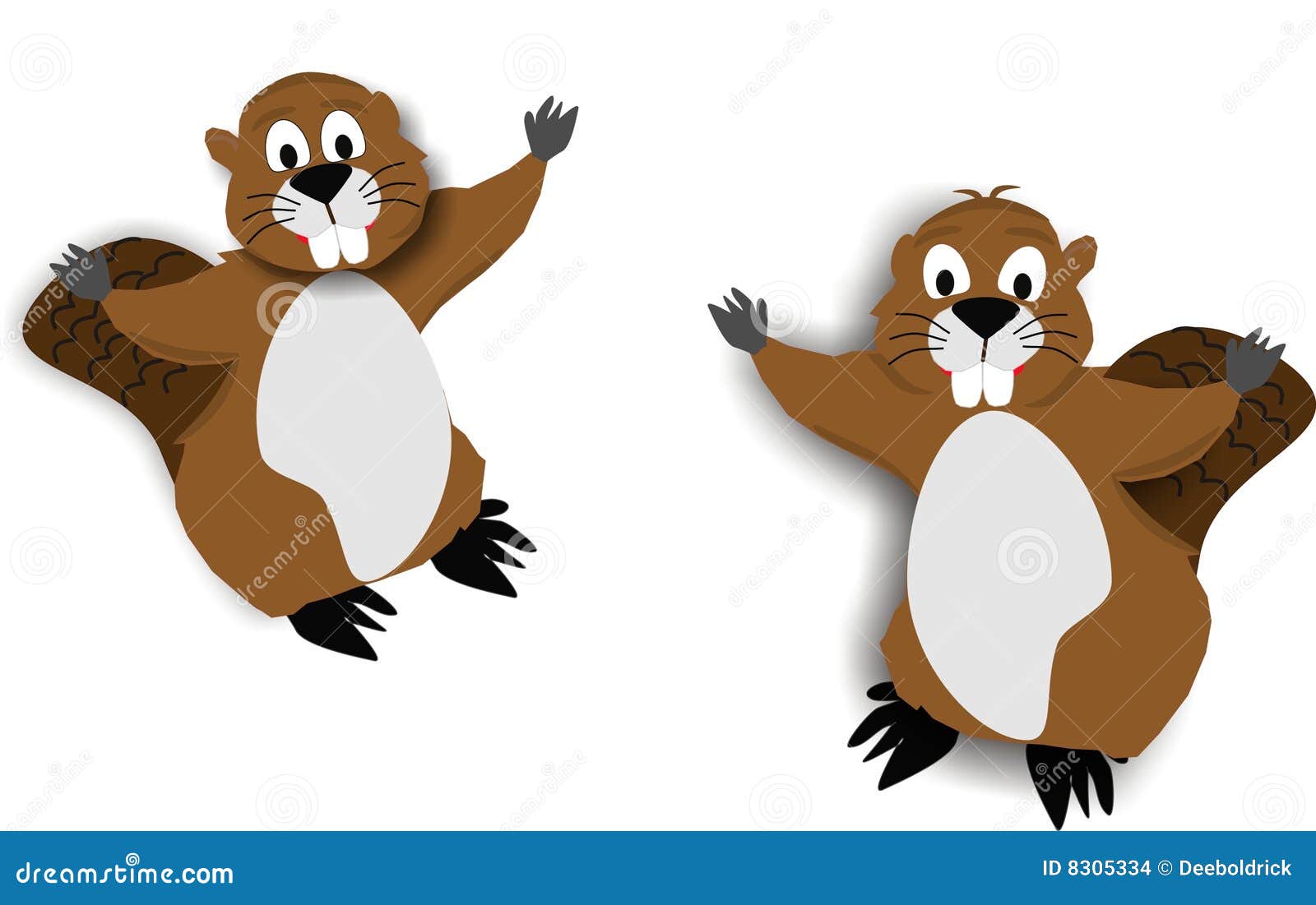 2 historietas del castor ilustración del vector. Ilustración de ...