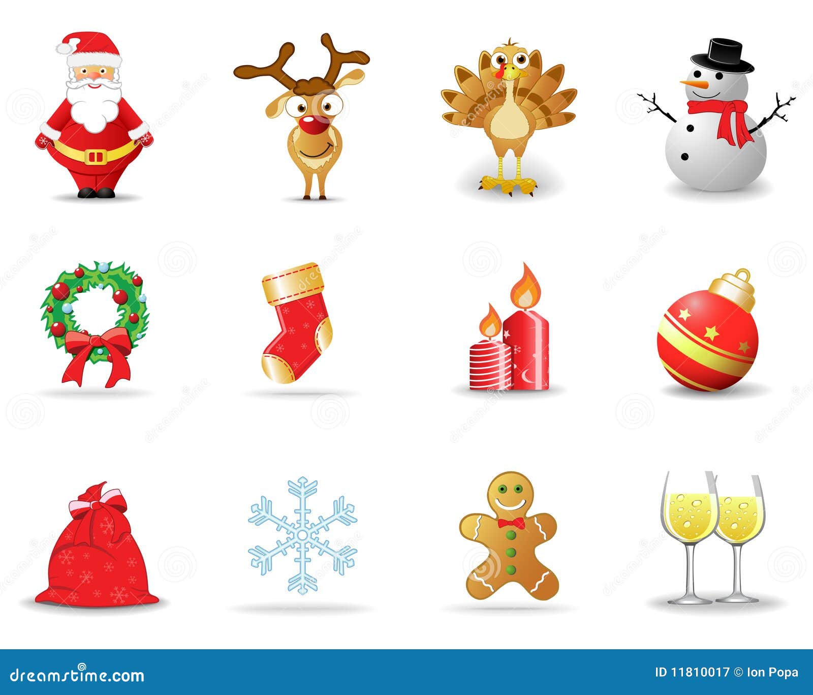 2 julsymboler vektor illustrationer. Illustration av nosig - 11810017