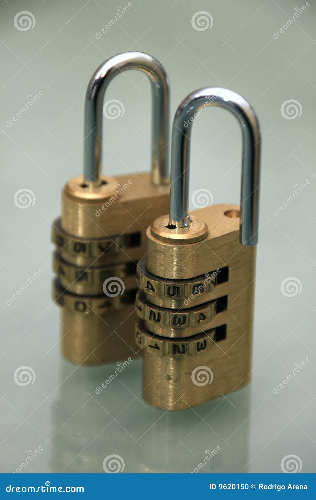 2 Locks stock photo. Image of closed, numbers, locked - 9620150