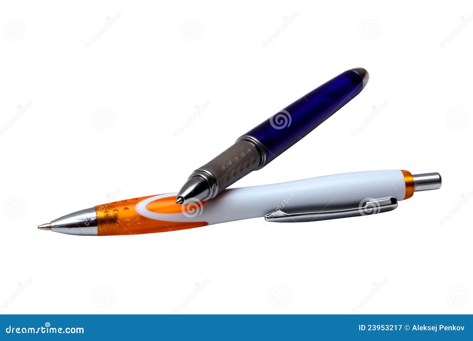 2 pens, isolated stock image. Image of objects, white - 23953217