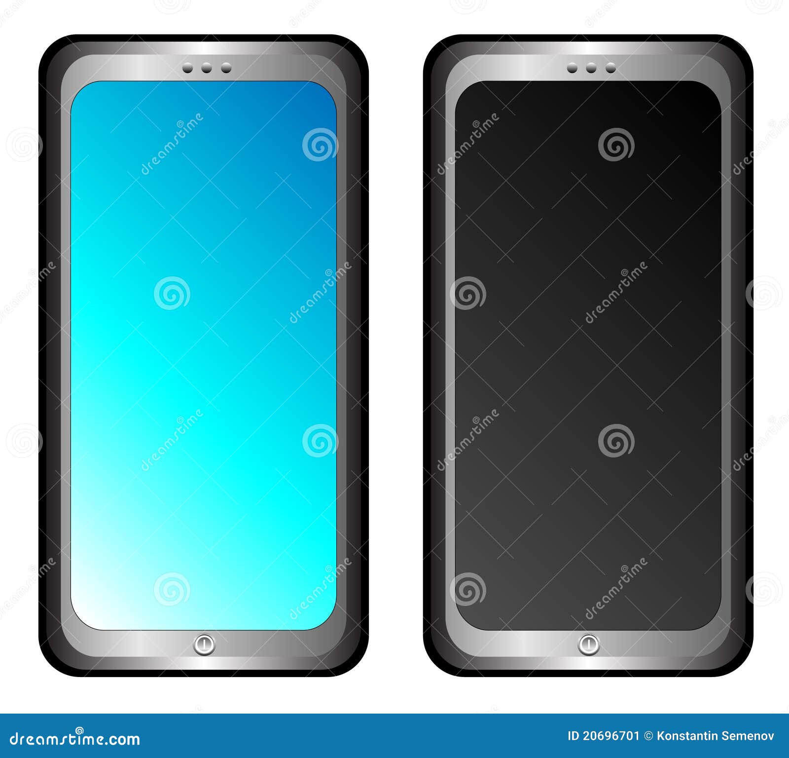 2 Phones stock illustration. Illustration of design, cellphone - 20696701