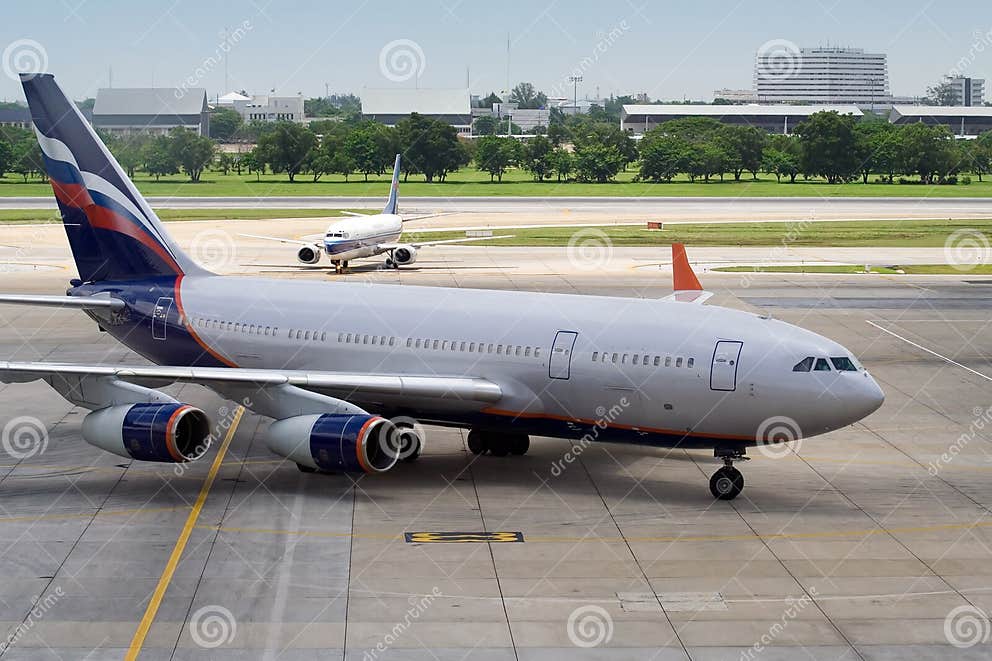 2 planes parking stock image. Image of airplane, aeroplane - 743489