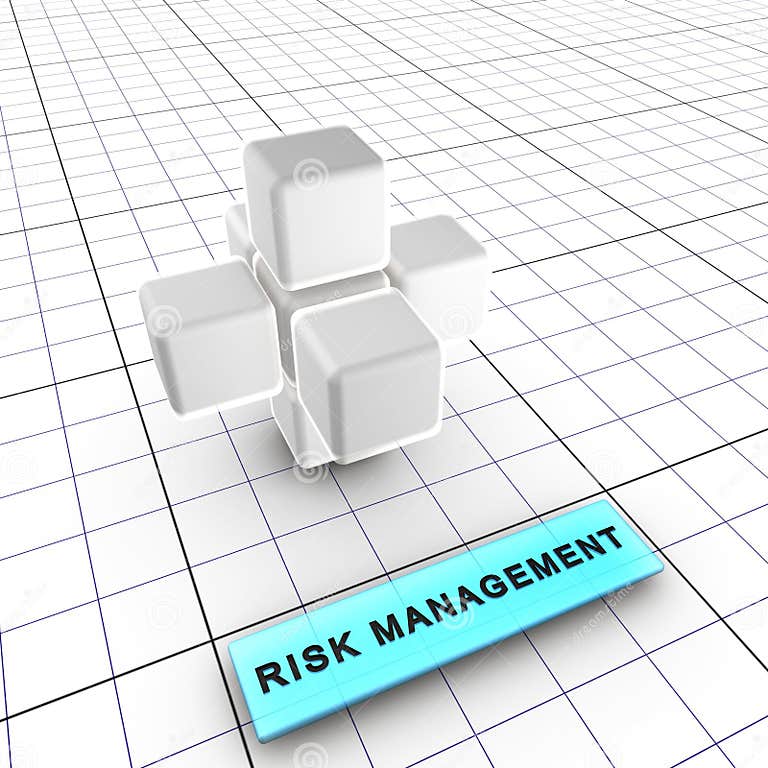 2-Risk management (2/6) stock illustration. Illustration of business ...