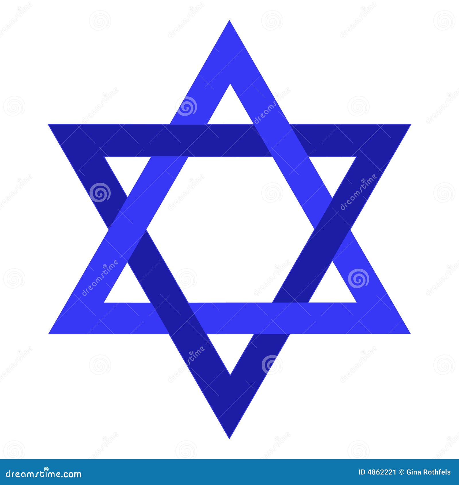 2 Tone Star of David stock vector. Illustration of hebrew - 4862221