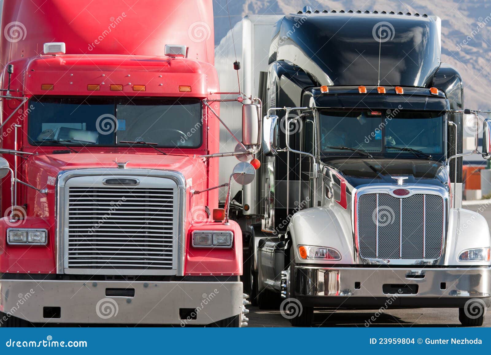 2 two trucks truck fleet stock photo. Image of moving - 23959804