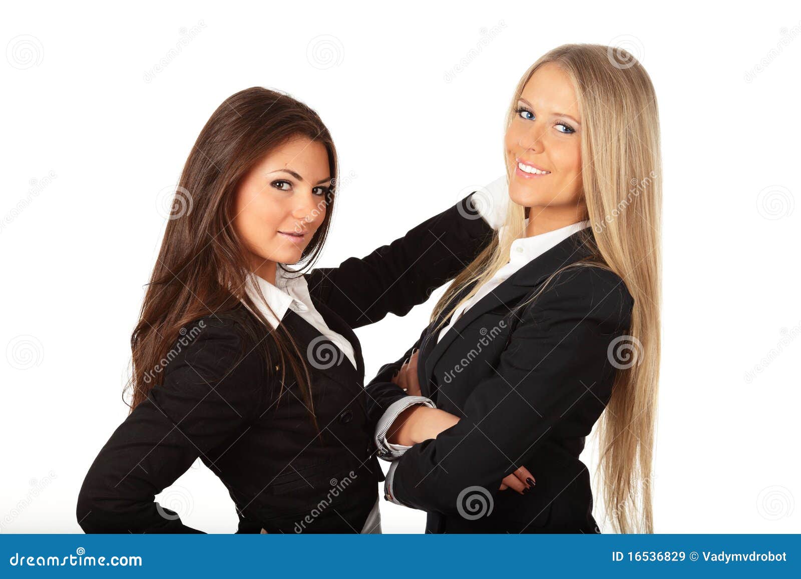 2 Young Beautiful Businesswomen Stock Image - Image of business ...
