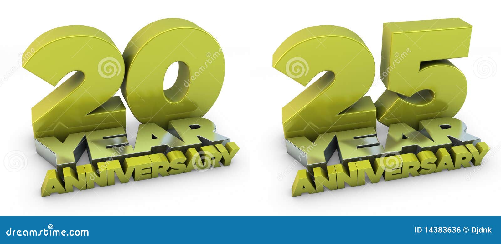 20 and 25 year anniversary stock illustration. Illustration of festive ...