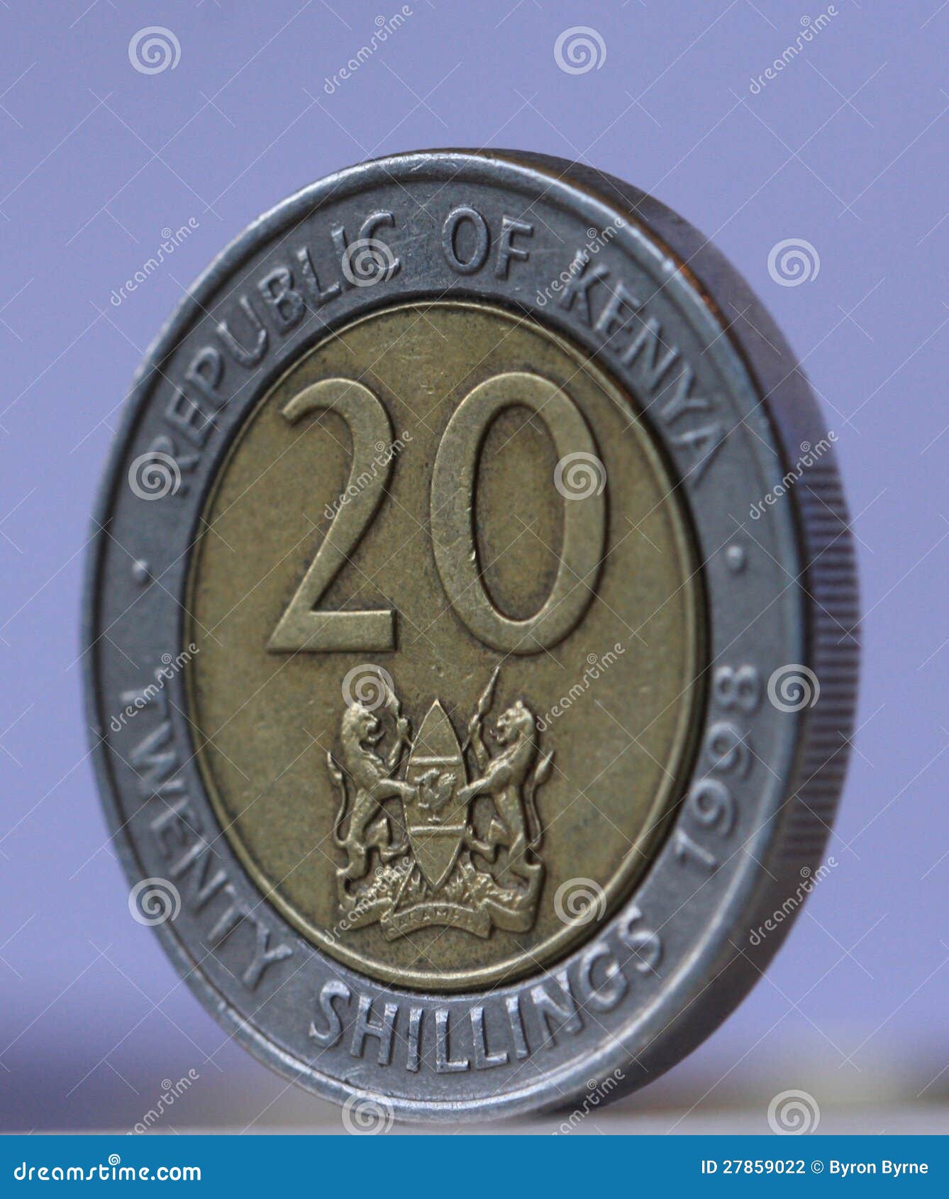 20 Kenyan shillings stock photo. Image of currency, shillings - 27859022
