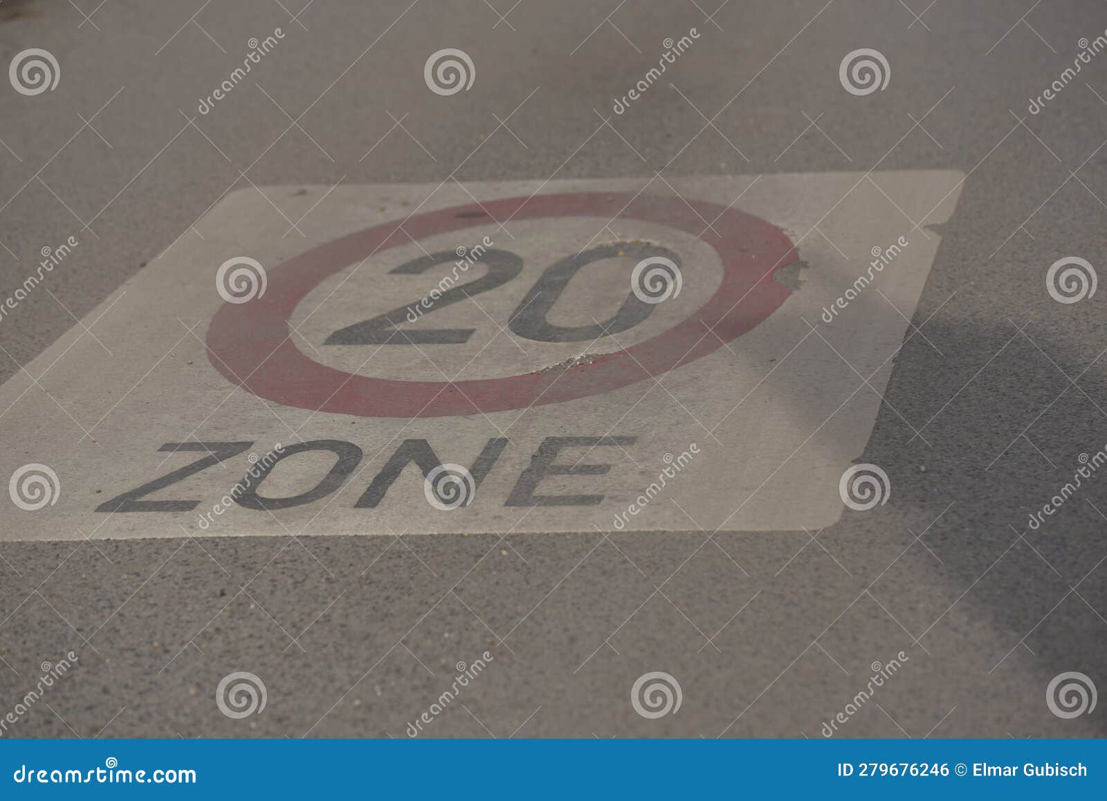20 Kilometers Per Hour Speed Limit Sign Stock Photo - Image of ...