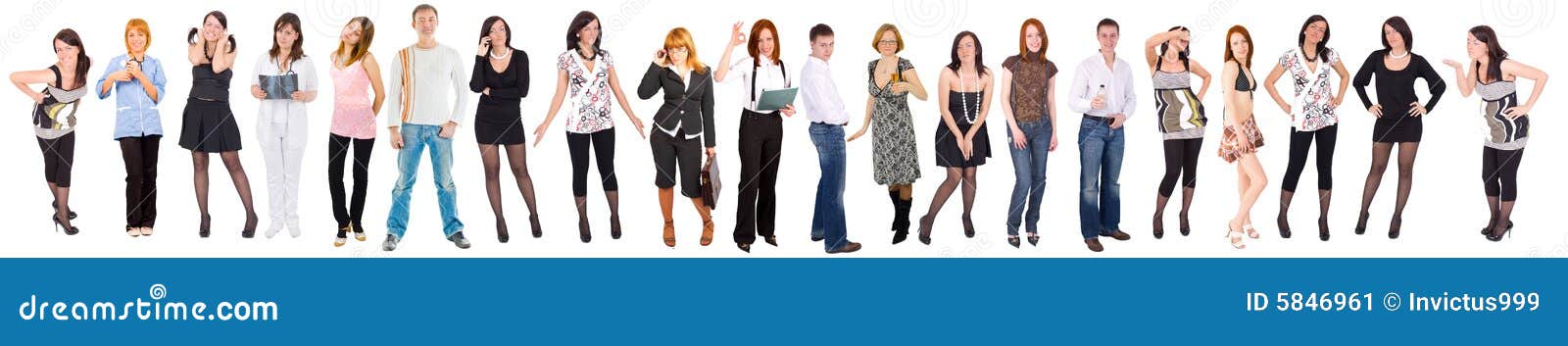 20 people line stock image. Image of diversity, female - 5846961